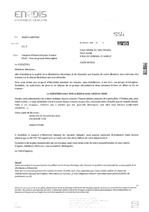 554A_ENEDIS_COUPURE_ELECTRICITE_LE_25042023 - Ville de Seysses