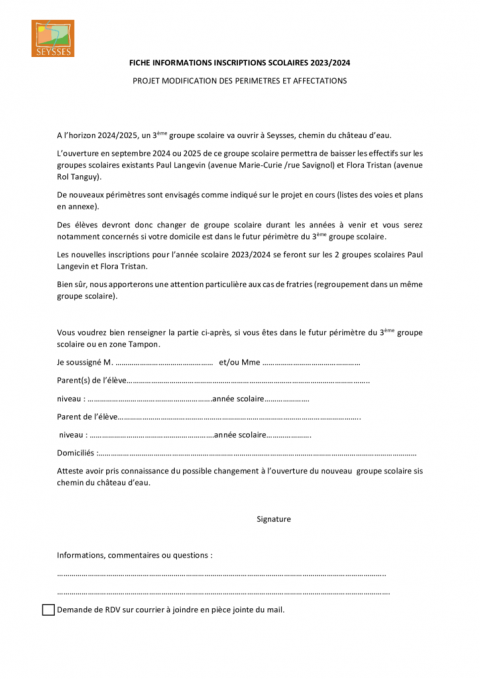 Informations inscriptions scolaires 2023 WEB - Ville de Seysses